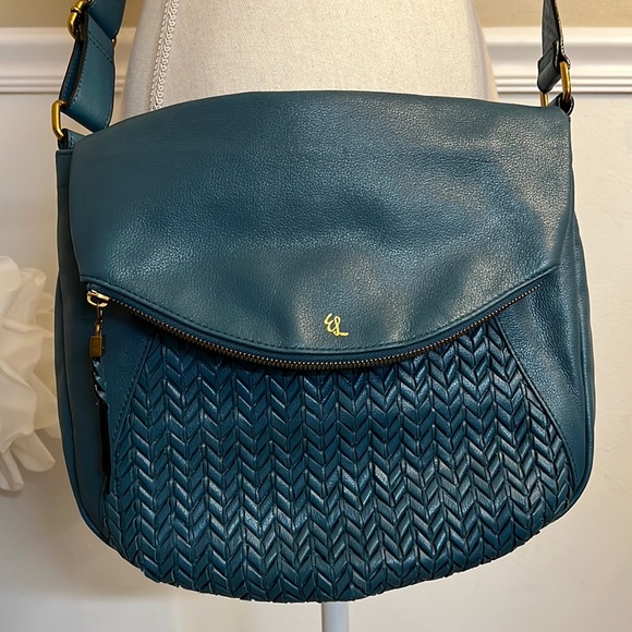 Elliott Lucca | Bags | Elliott Lucca Dark Teal Leather Crossbody | Poshmark